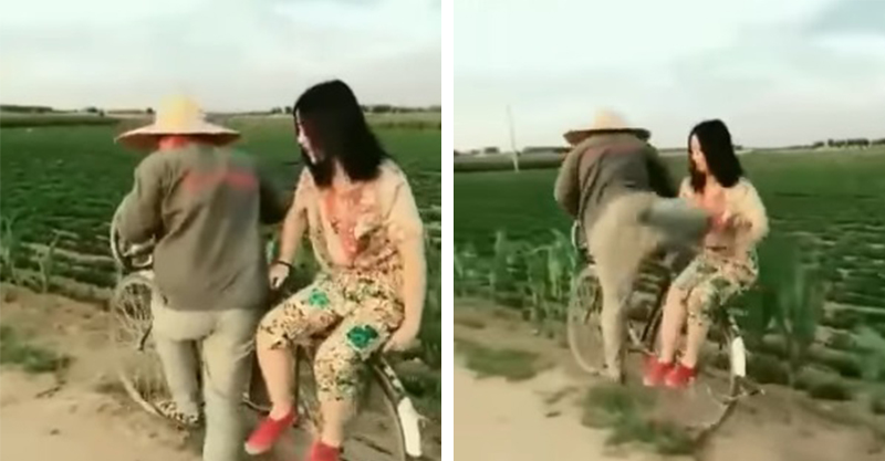 姿勢100分！他貼心騎腳踏車載女友 一個帥氣抬腿：啊人咧～ | TEEPR 亮新聞