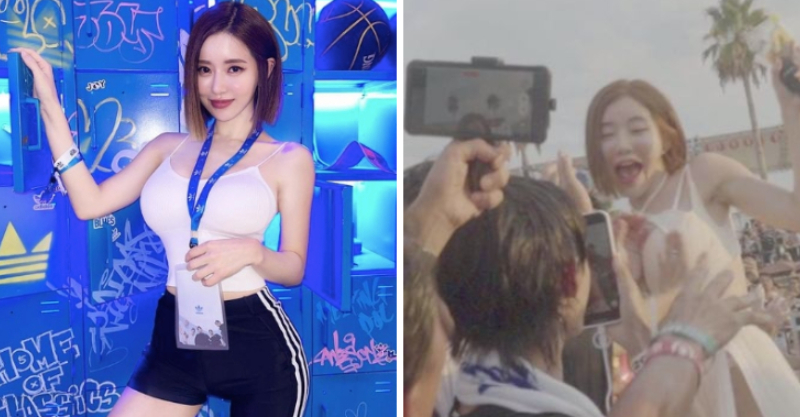 大咖女神遭「多人當眾襲//胸」現場影片流出 還露癡漢表情...她痛訴：束手無策 | beanfun!