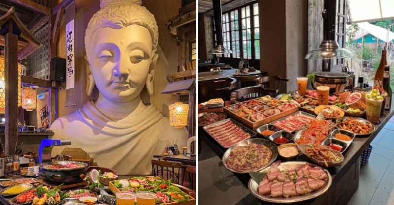 在佛祖面前大嗑燒肉！超夯古廟style燒肉店開張 室外「野外風裝潢」超有fu | TEEPR 亮新聞