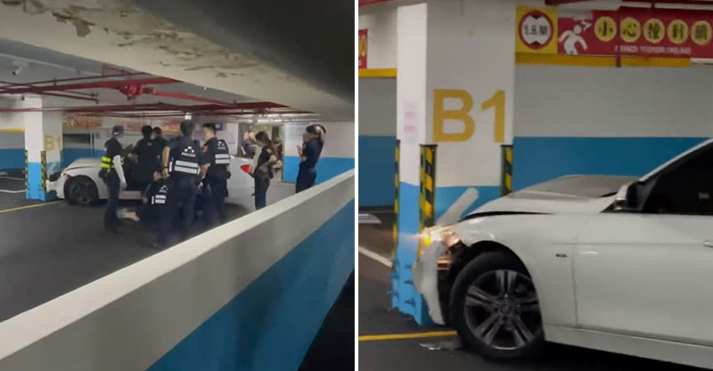 桃園BMW被警追！停車場狂飆「自己撞柱」 被警押下車：才15歲 | TEEPR 亮新聞