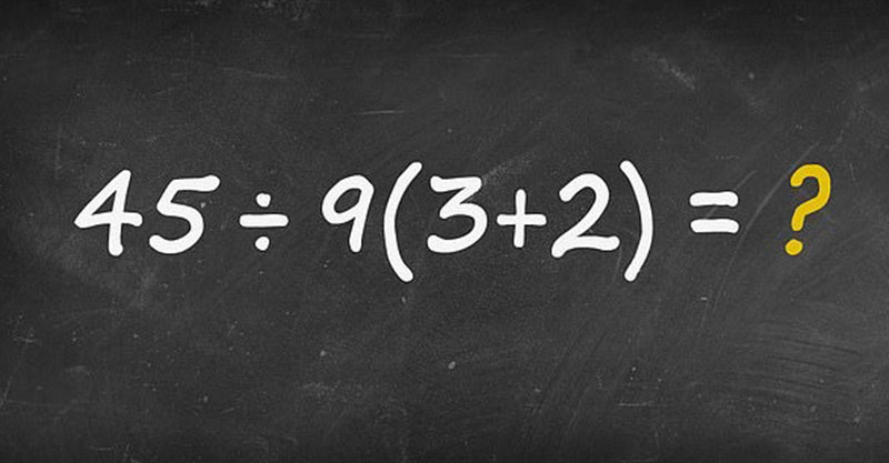 45÷9（3＋2）＝？國小數學「一堆人答1錯了」 | TEEPR 亮新聞
