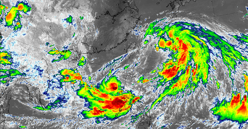 雙颱可能合併！大雷雨猛襲1地 最新預測曝 | TEEPR 亮新聞